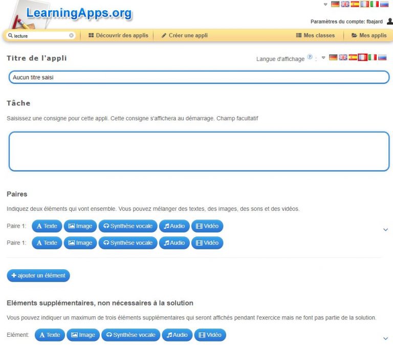 Learning apps – Ressources pour l'école inclusive